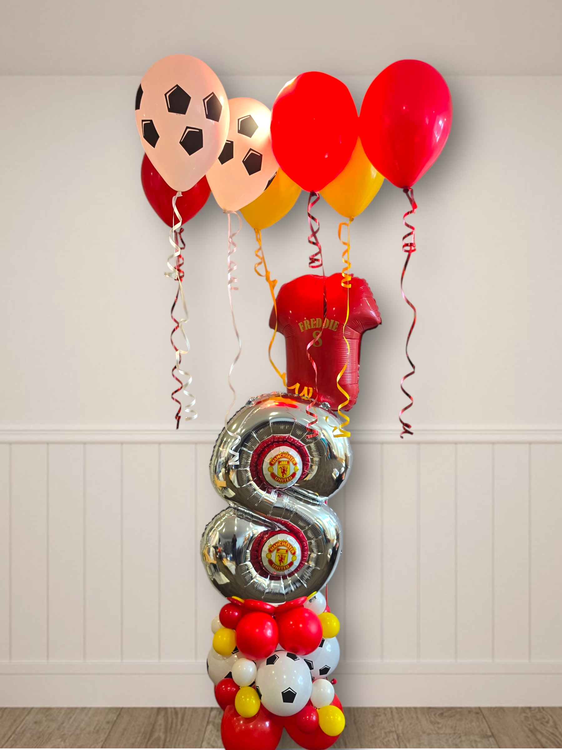 Personalised Football themed balloon package